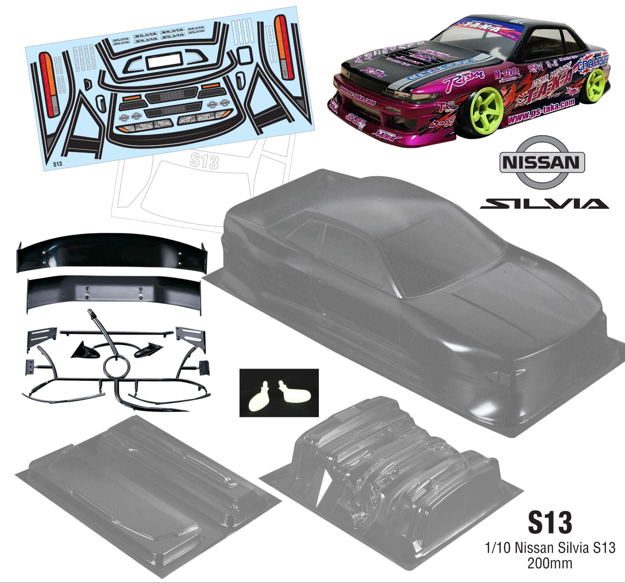 NISSAN SILVIA S13 200MM DRIFT TAMIYA MST – L&L models