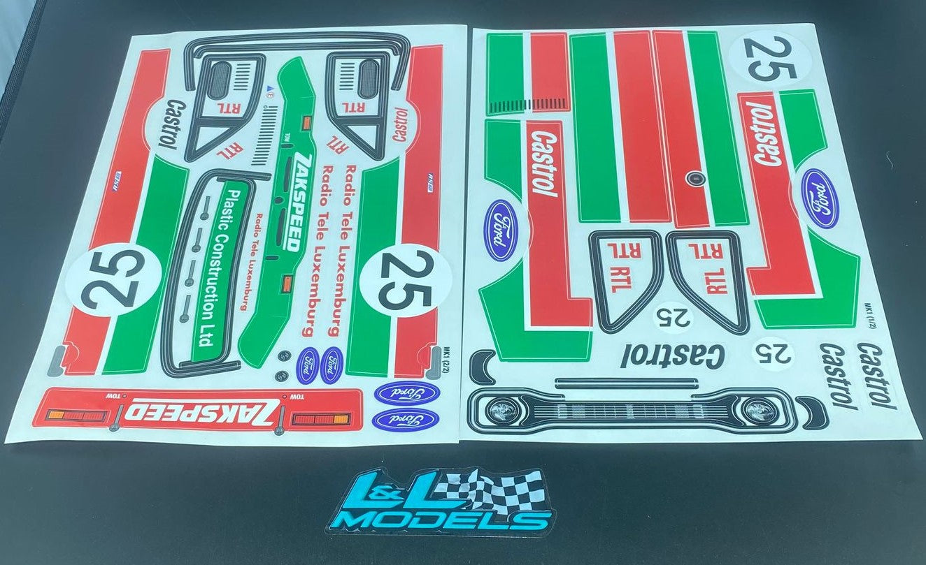 Castrol MK1 Decals – L&L models