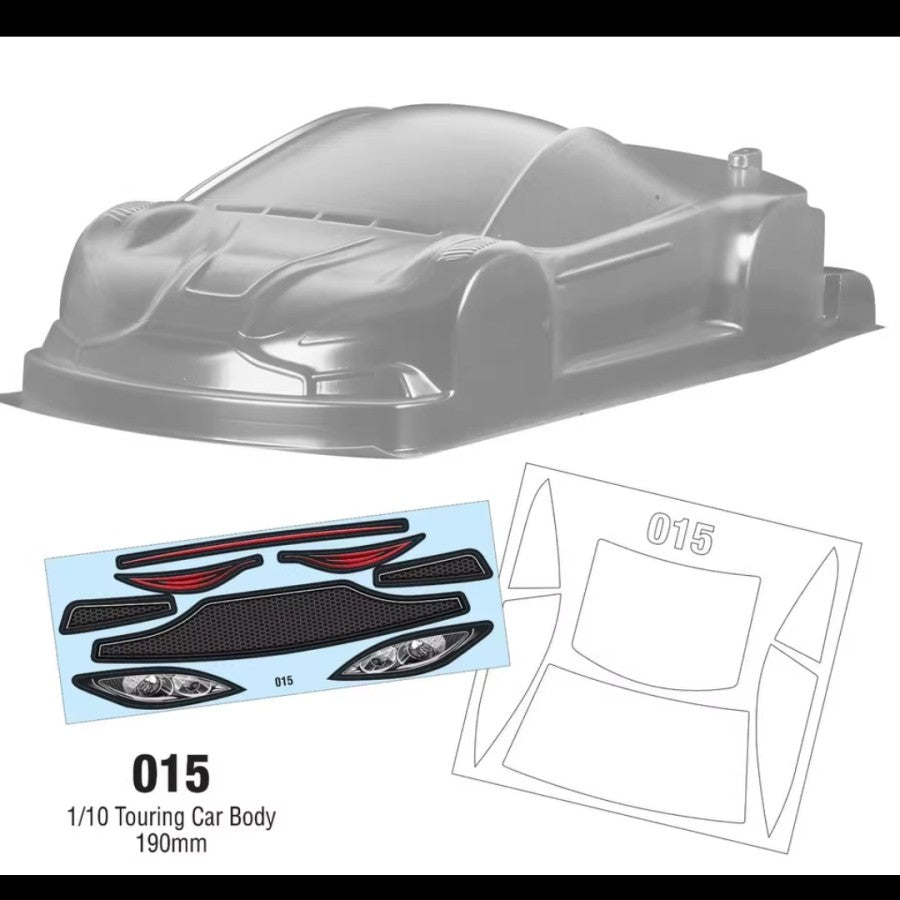 Practice 2 015 ZR 190mm Touring Car Body 0.5mm – L&L models