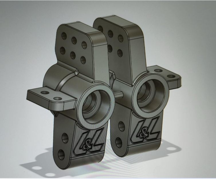 Rear Uprights for the Kyosho Ultima Pro XL. – L&L models