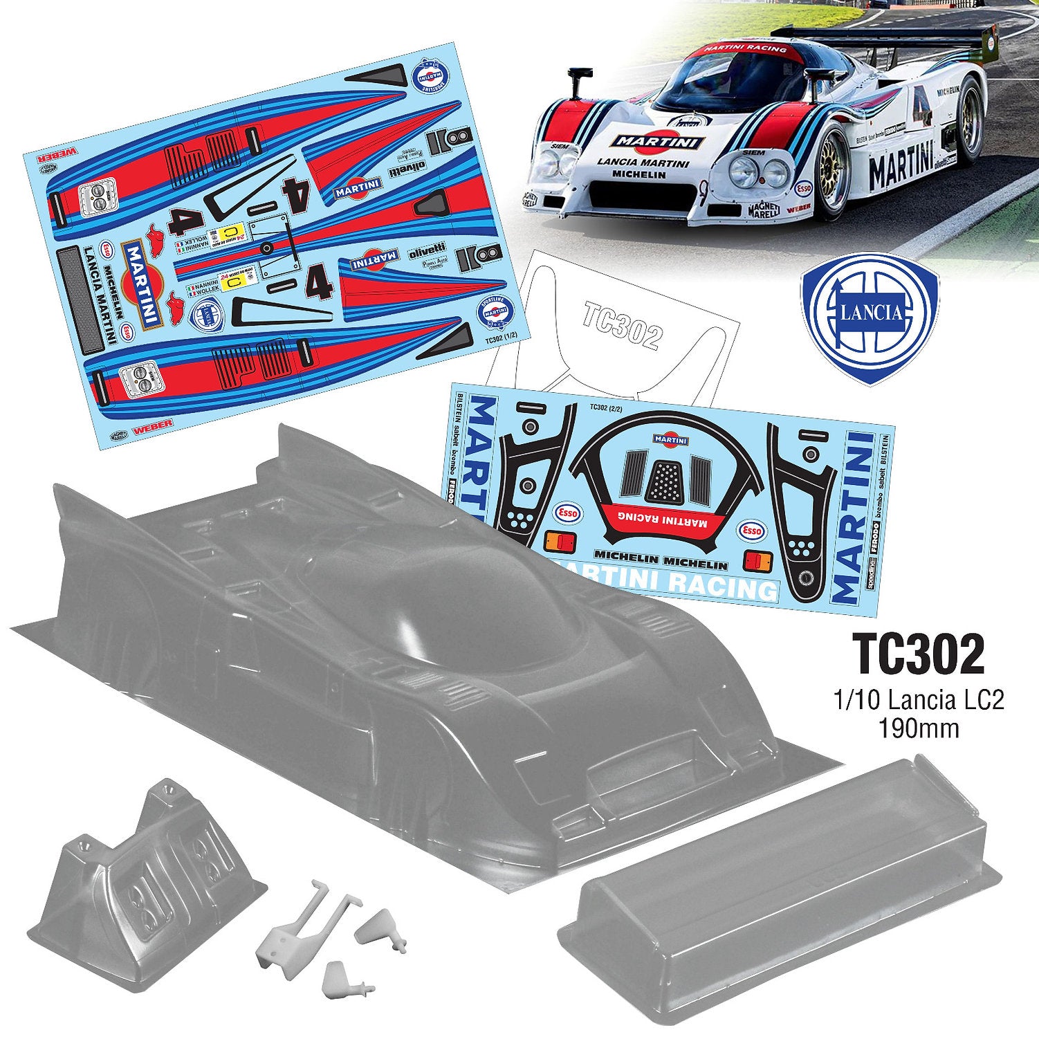 TC302 1/10 Lancia LC2 (190mm) Tamiya Killerbodies HPI MST Kyosho – L&L ...