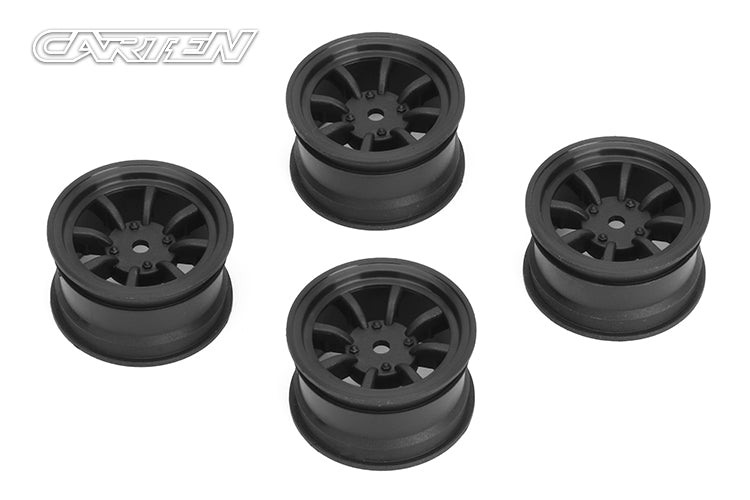 8 Spoke Wheel +1mm (Black) – L&L models