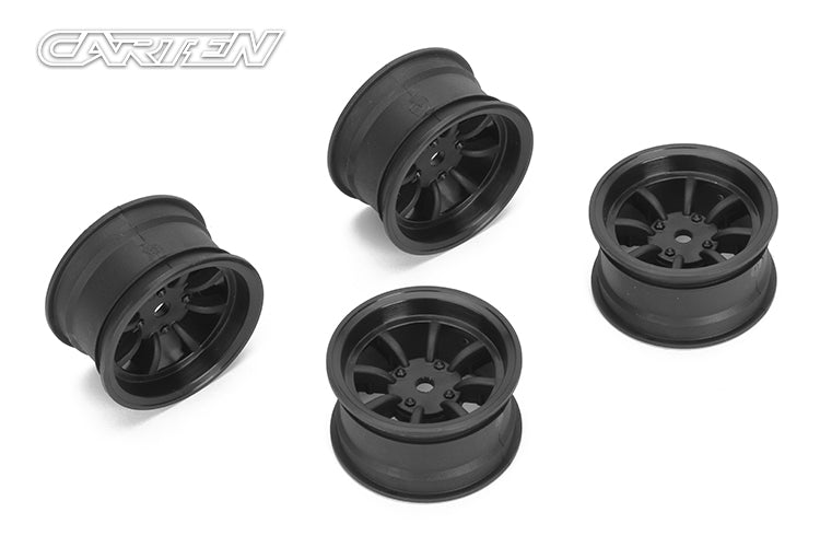 8 Spoke Wheel +4mm (Black) – L&L models