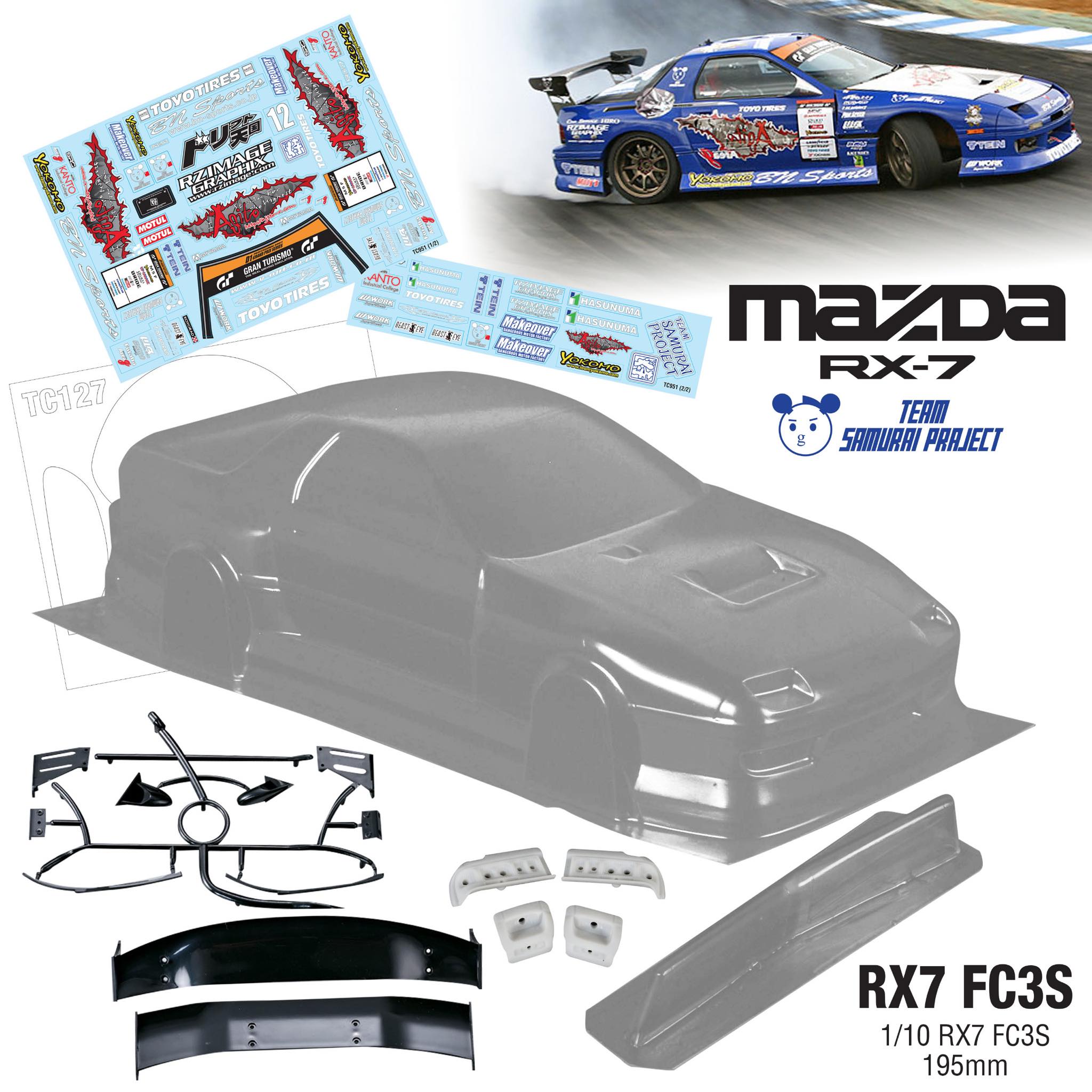 FC3S 1/10 Mazda RX7 – L&L models