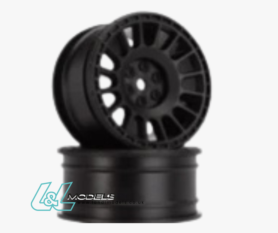 Mini Spoke Black 26mm Wheels 4mm Offset (4pcs) – L&L models