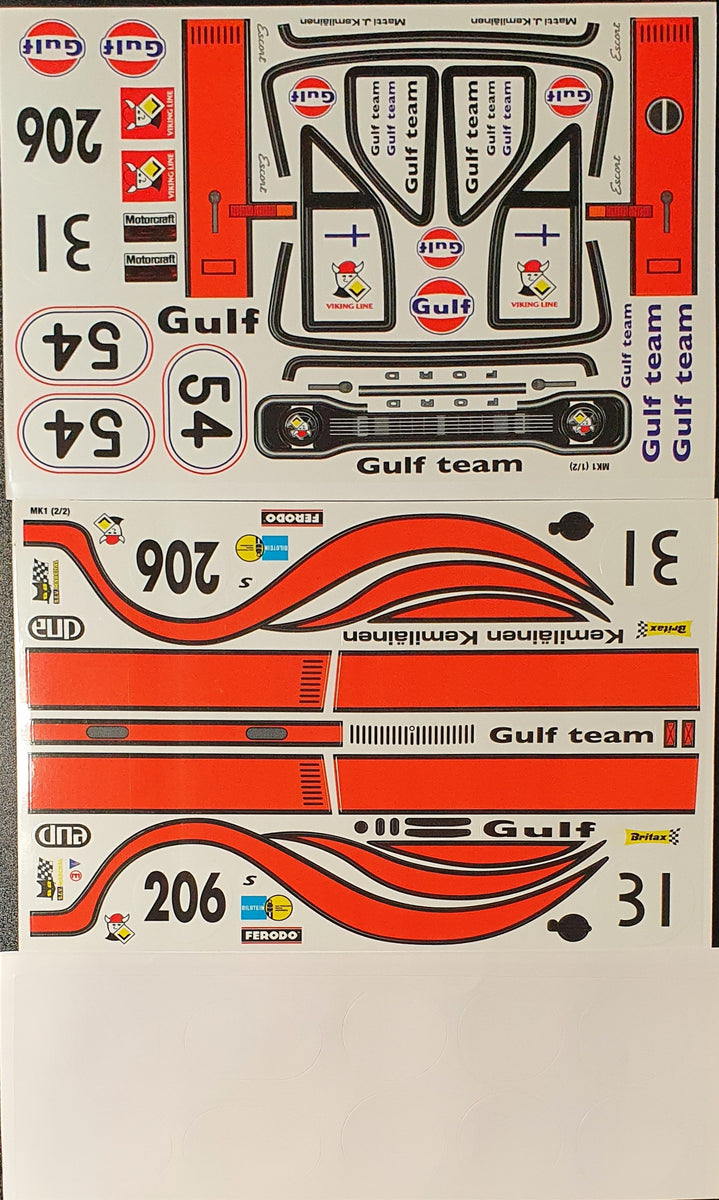 Mk1 Gulf Decals – L&L models
