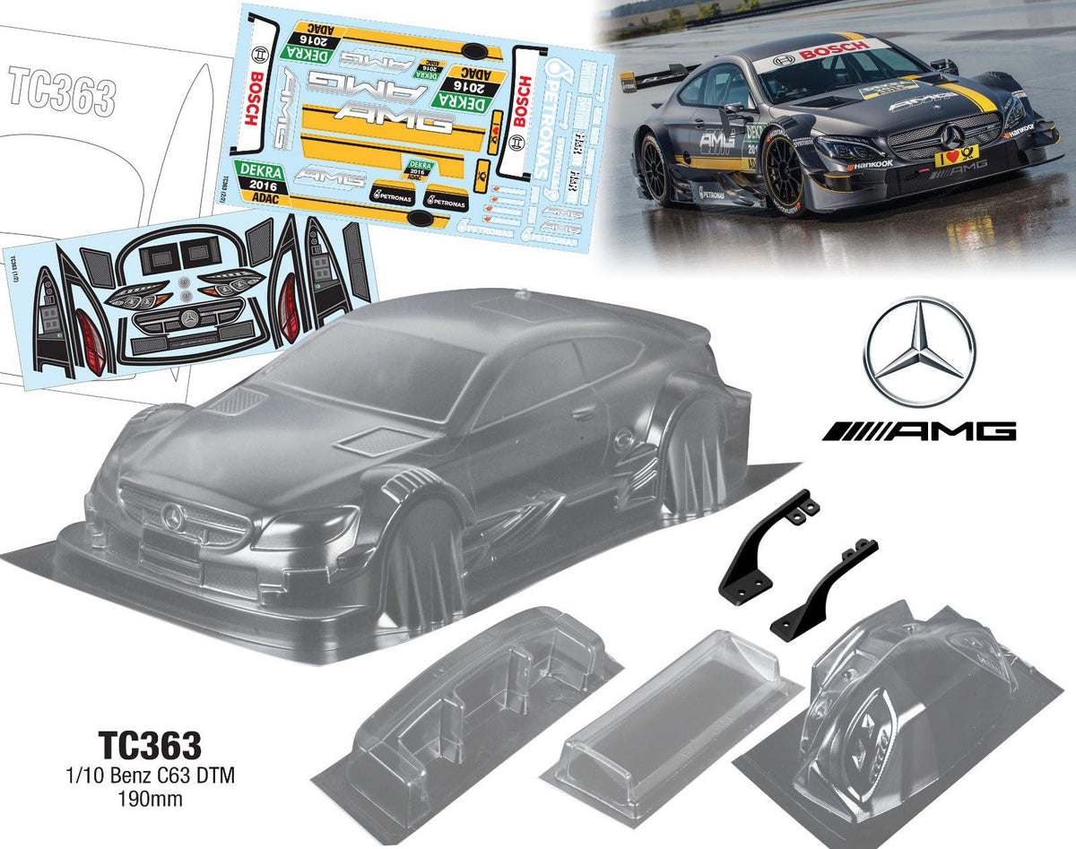 TC363 Mercedes-Benz C63 DTM Body Set (190mm x 258mm) – L&L models