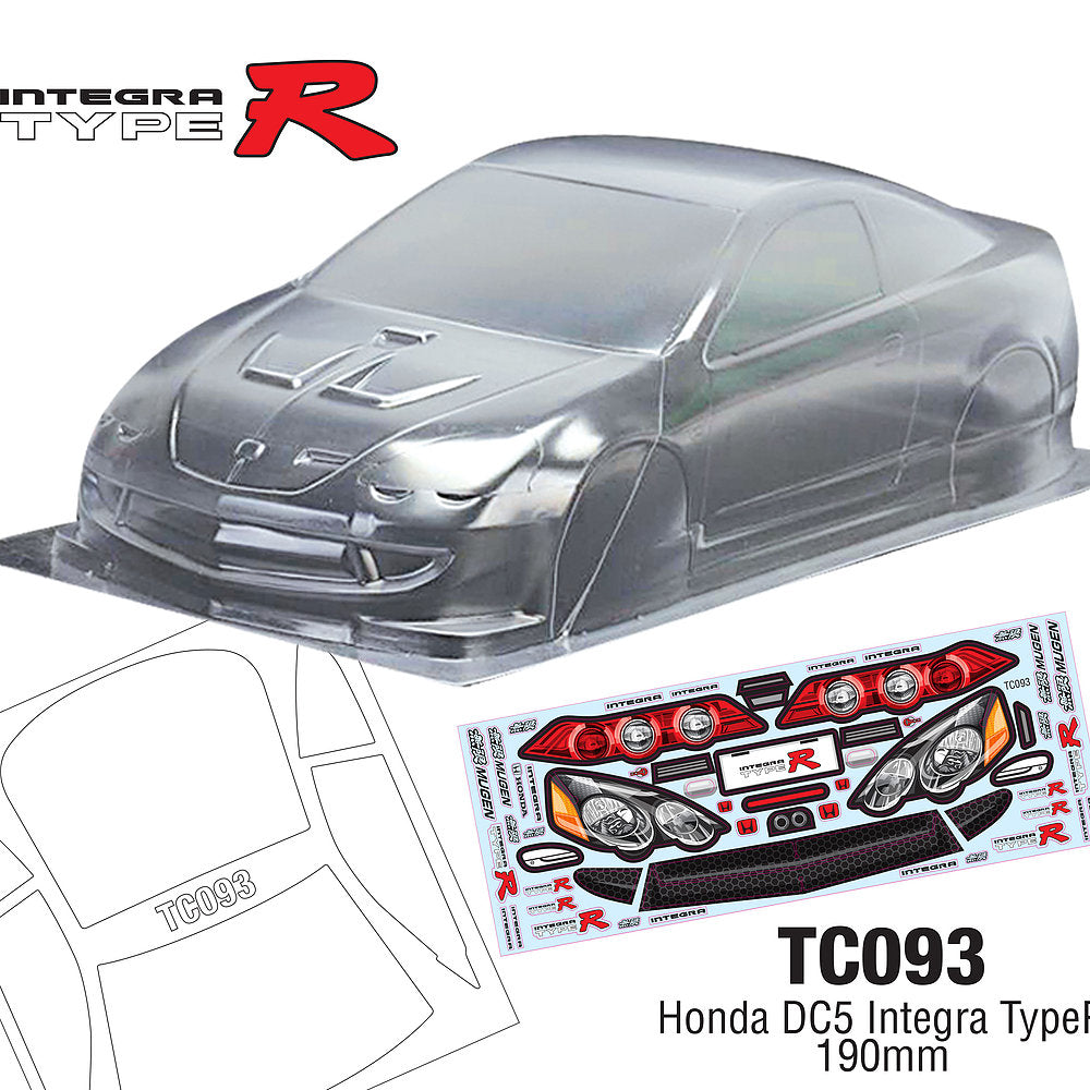 TC093 Honda DC5 Body Shell (185mm x 258mm) – L&L models