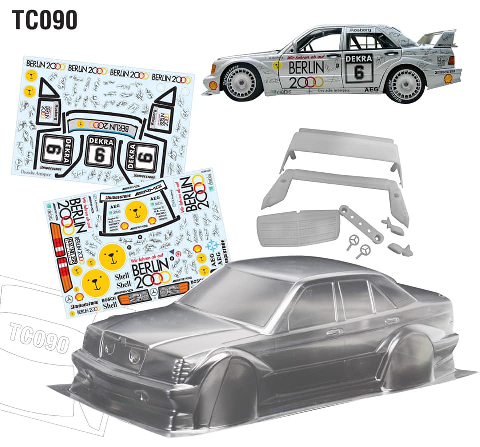 TC090 Mercedes-Benz 190E “Berlin 2000” Tamiya Replica Body Shell (190m ...