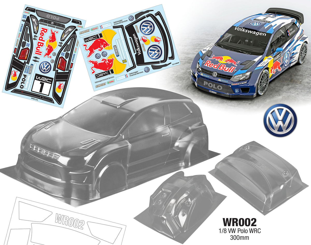 Volkswagen Polo WR8 Bodyshell Kit WR8 HPI Fitment – L&L models
