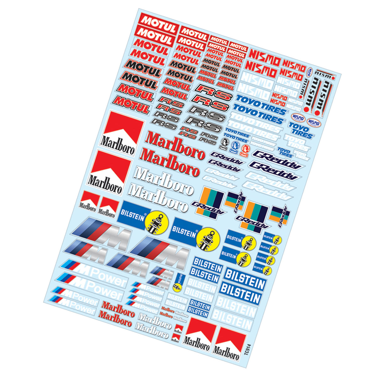 TC914 1/10 Motul Sticker Marlbro Bilstein A4 Tamiya TT01 TT02 – L&L models