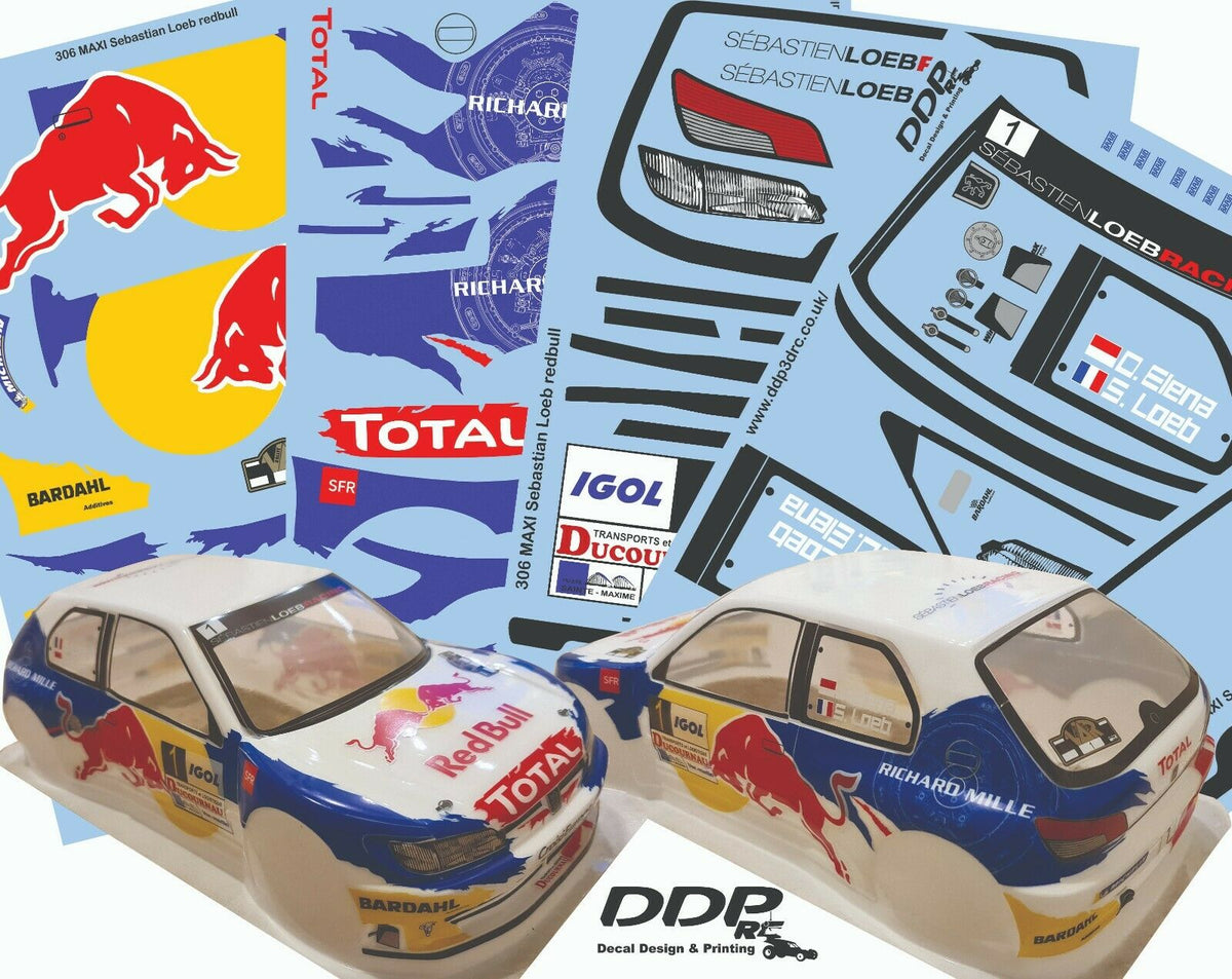 RC 1:10 Peugeot 306 Maxi Sebastian Loeb RB Tamiya L&L Models DDP pre c