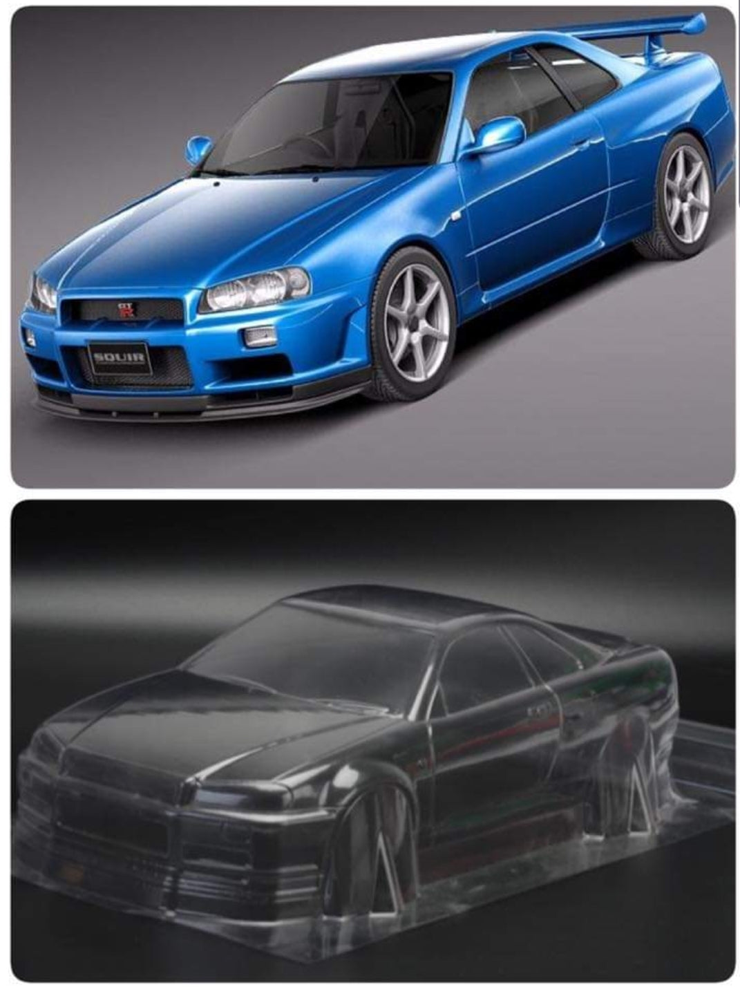 TM234 R34 Mini GTR Body Shell – L&L models