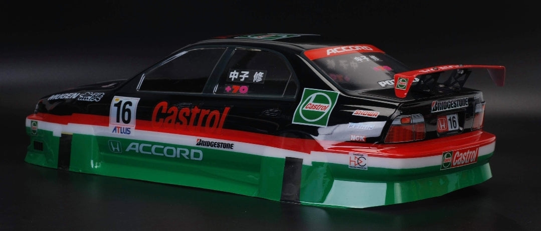 TC095 Honda Accord “Castrol” Body Shell (190mm x 258mm) – L&L models