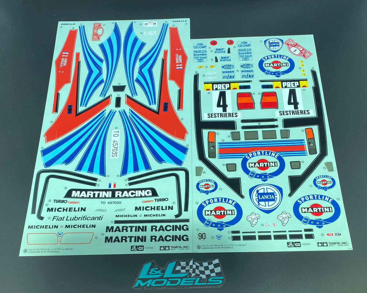 Tamiya 58342 Lancia Delta HF DF03Ra, 9805995 19805995 Decals Stickers ...