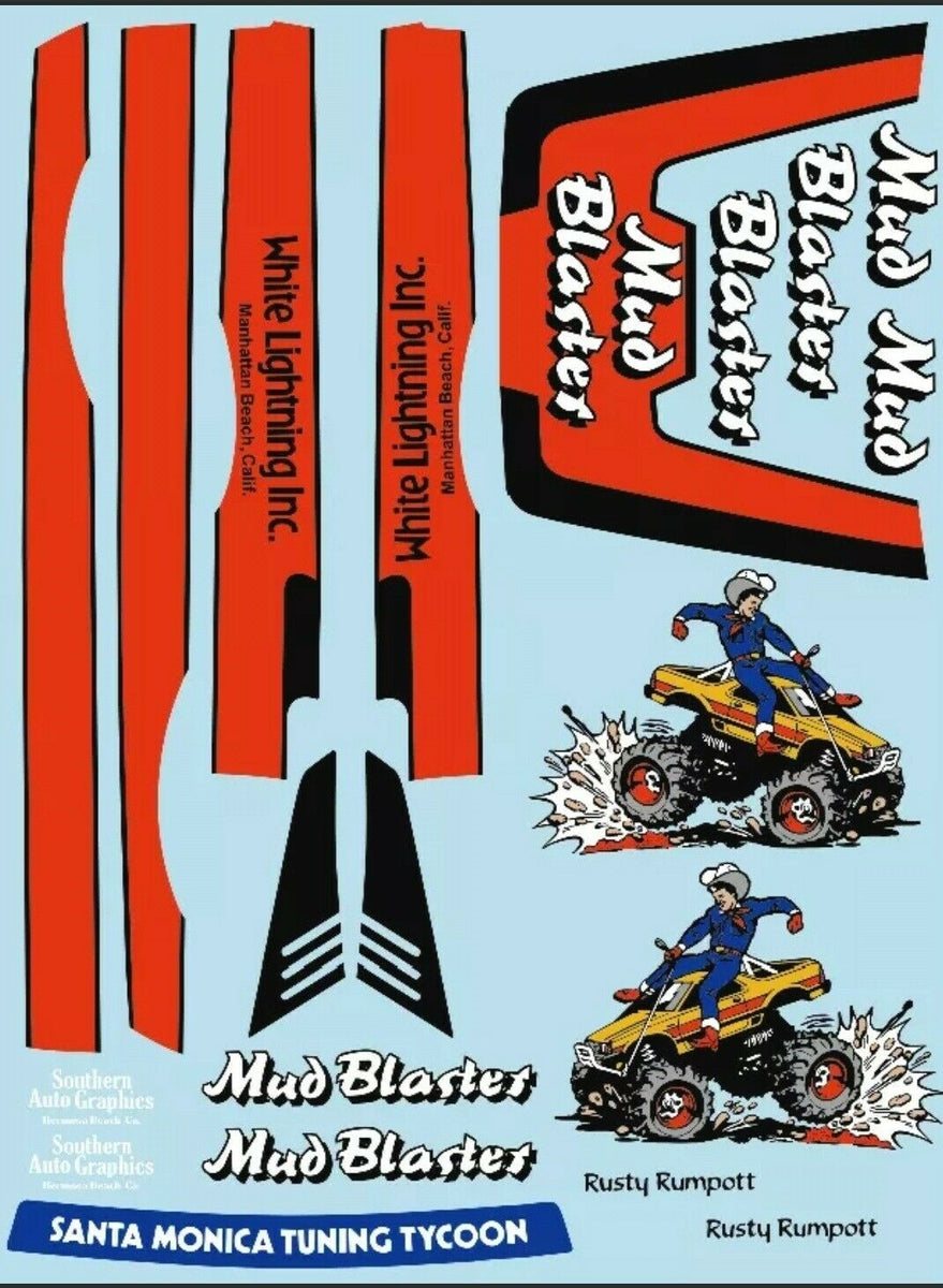 Mud Blaster Decals Tamiya etc Pre-Cut – L&L models
